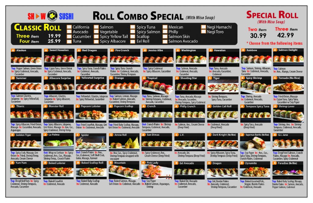 Sushi & Rolls – Show Sushi